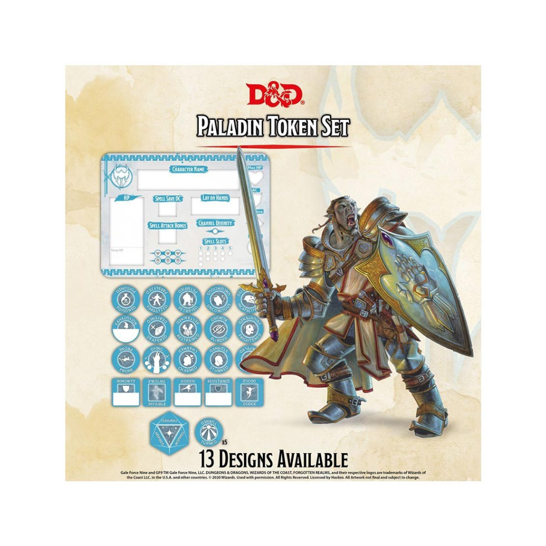 Dungeons and Dragons Character Tokens: Paladin | The Game Capital