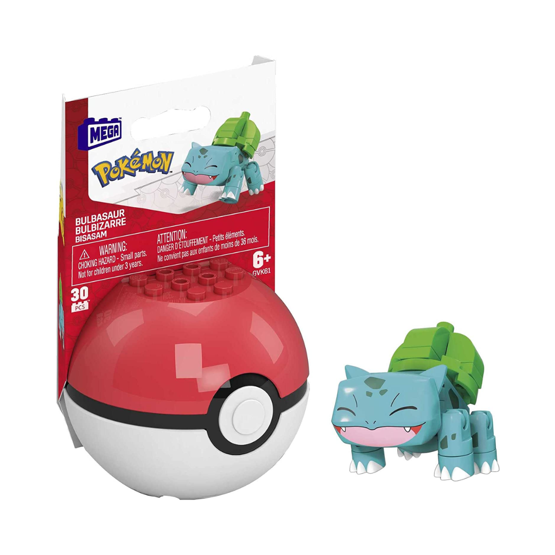 MEGA Pokemon Bulbasaur Building Set with Poke Ball | The Game Capital